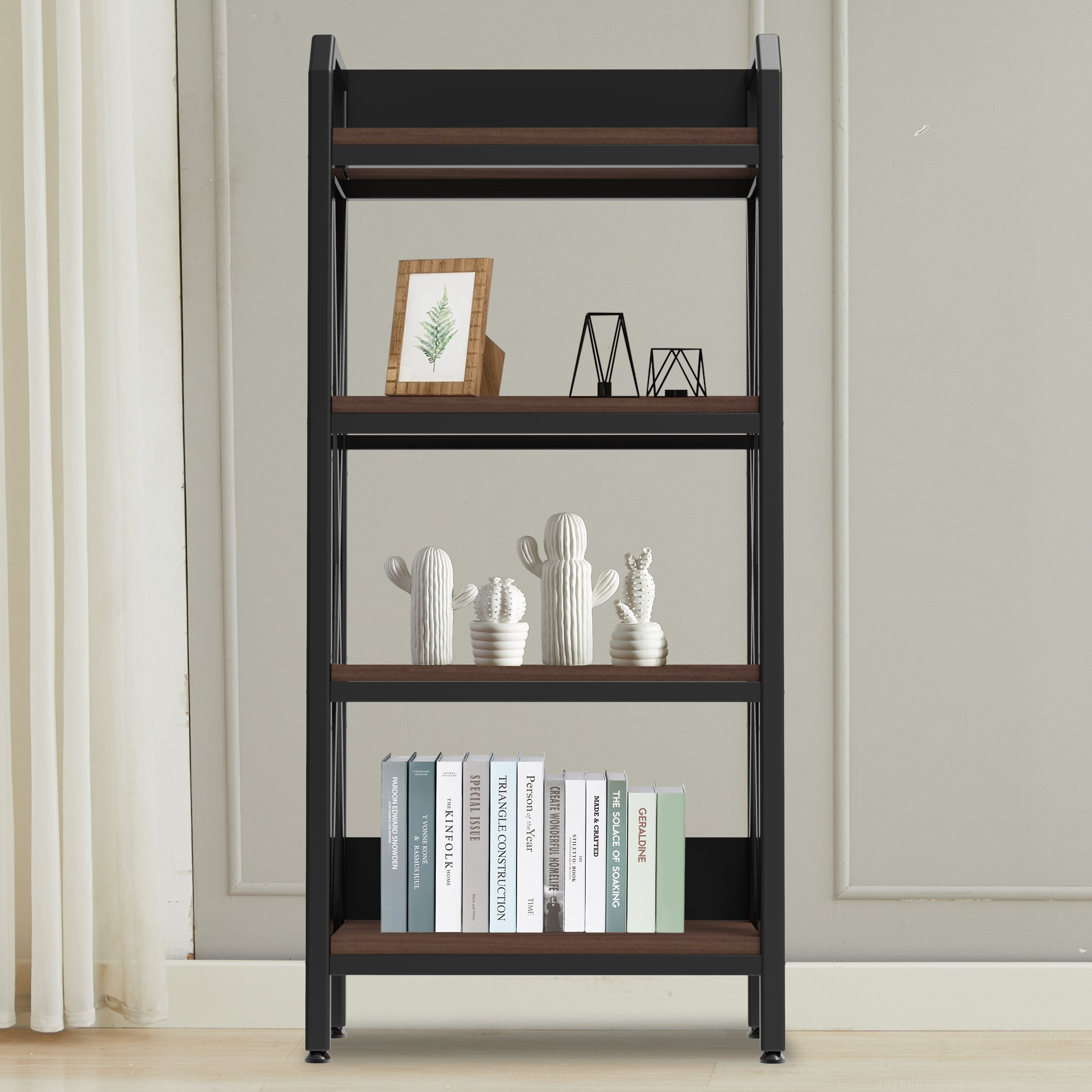 17 Stories 4-Tier Metal Storage Shelving Unit Conner Rack | Wayfair