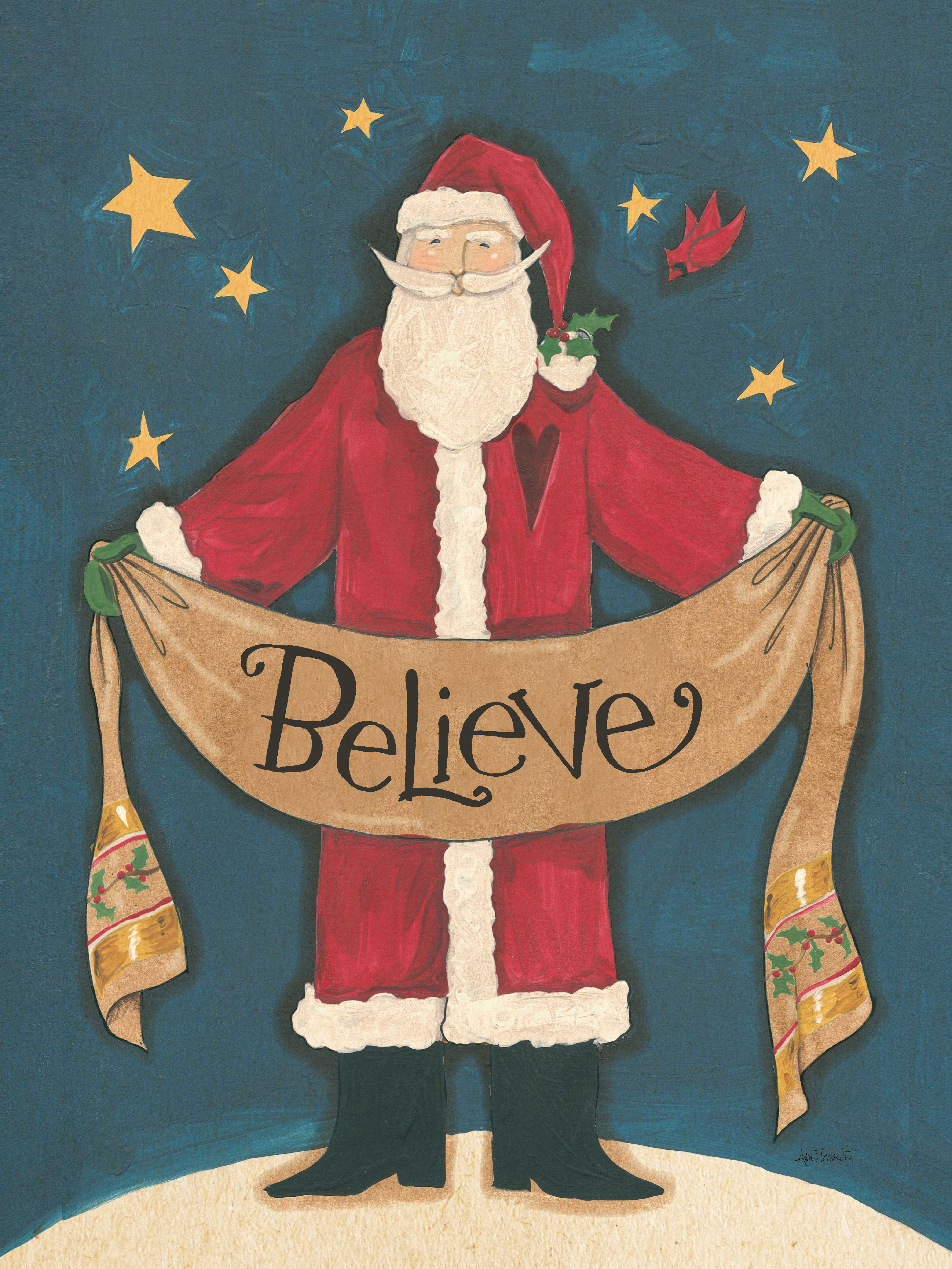 The Holiday Aisle® Vintage St Nick IV Crop - Wrapped Canvas Print | Wayfair