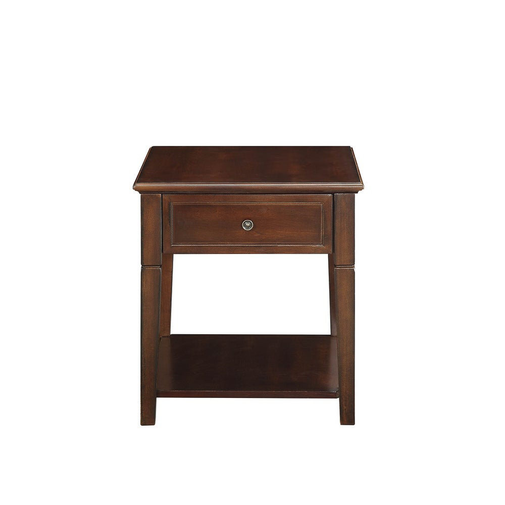 Wildon Home® Wingler Transitional 1-Drawer End Table with Bottom Shelf ...