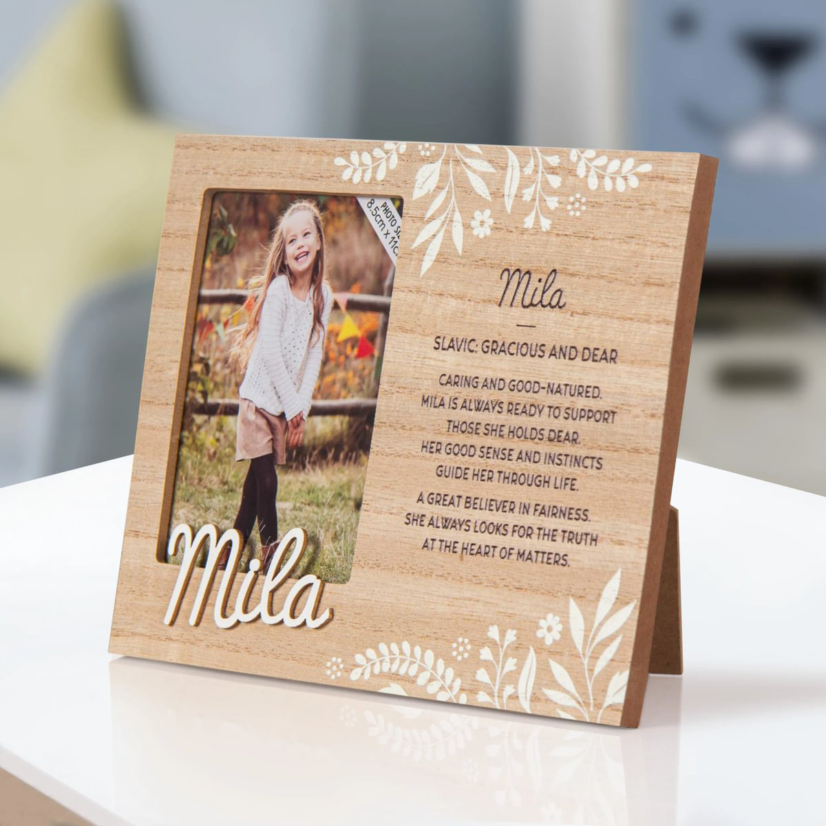 Happy Larry Everyday Tan Solid + Manufactured Wood Picture Frame ...