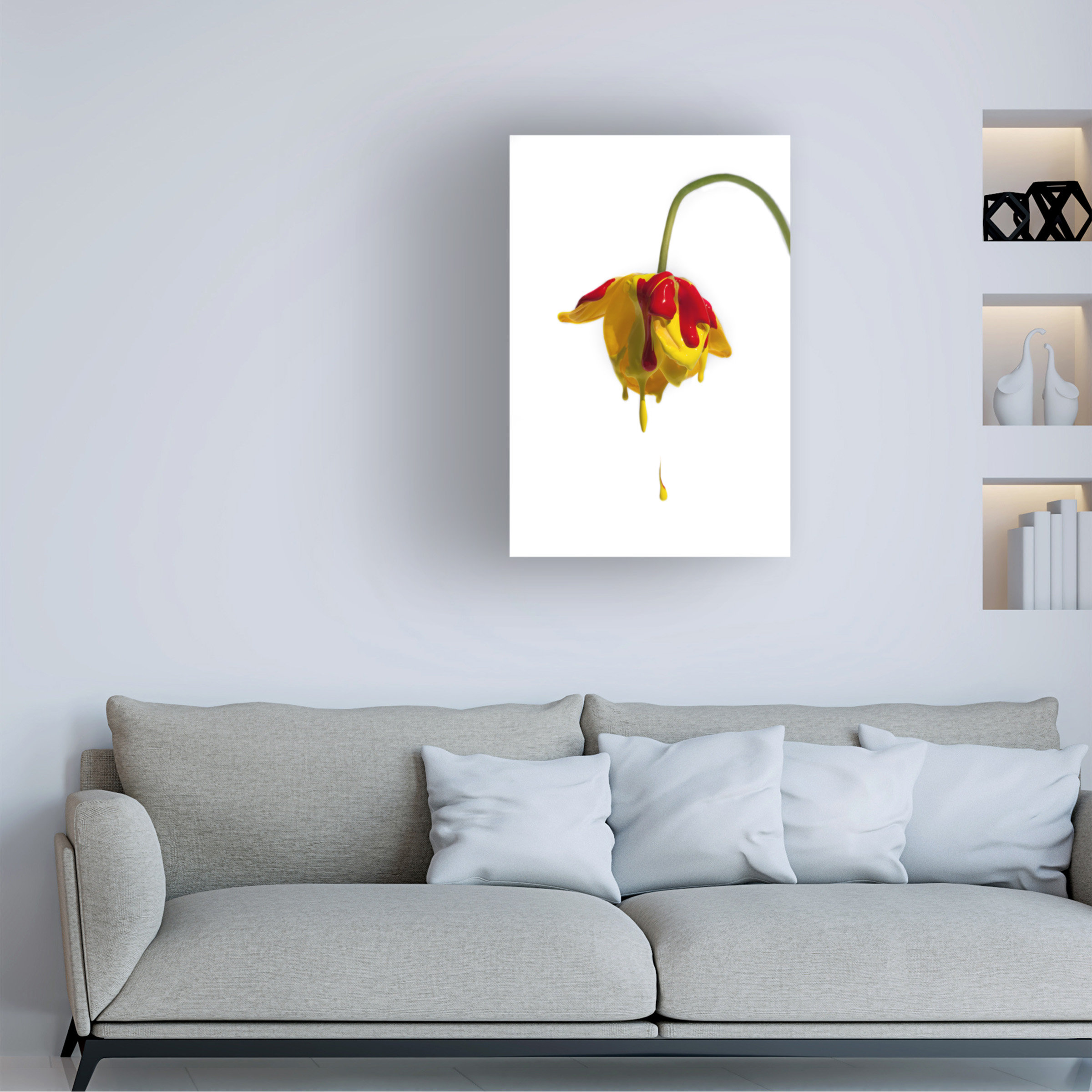Ebern Designs Crying Flower On Canvas by Kent Mathiesen Print | Wayfair