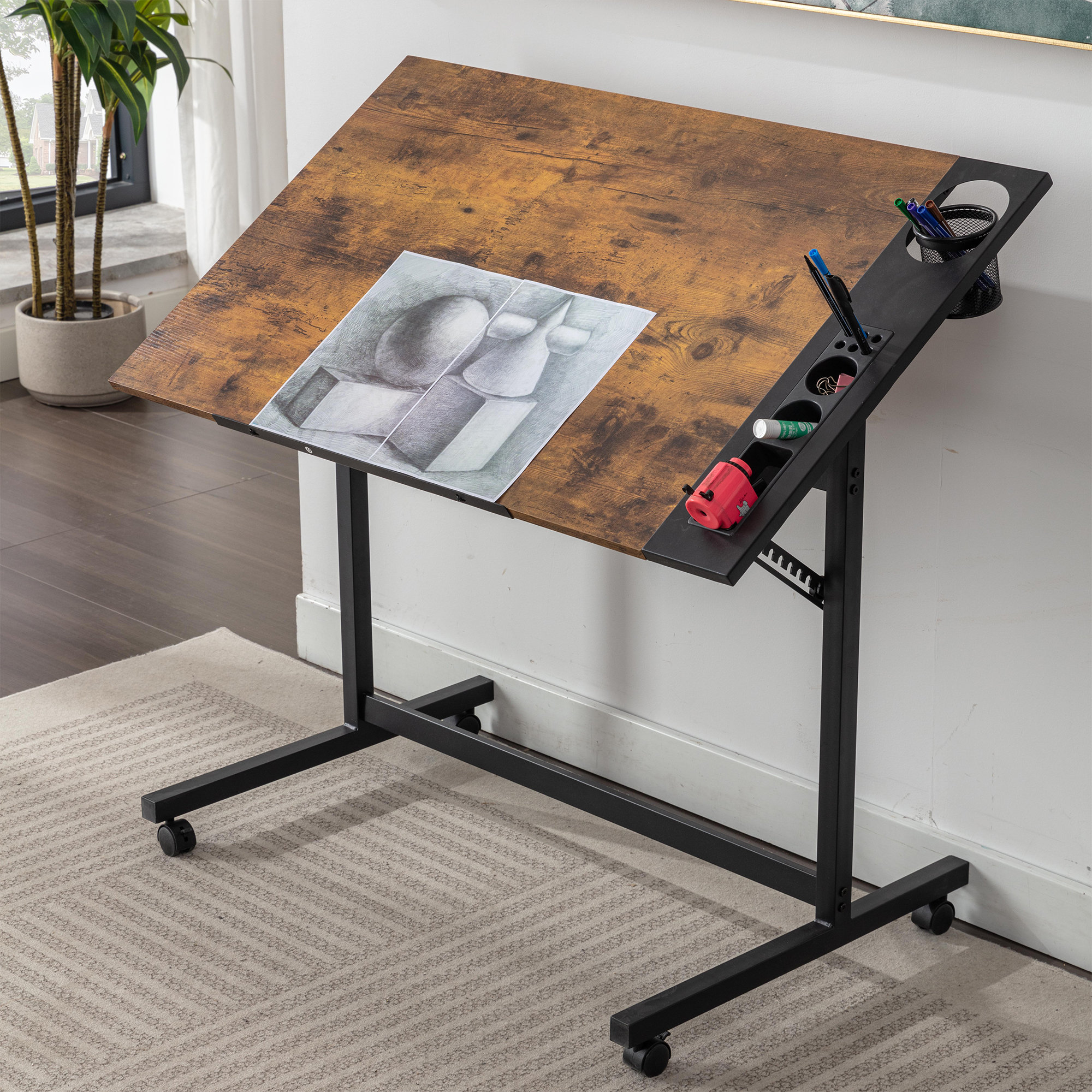 17 Stories Zaelyn Drafting Table & Reviews | Wayfair