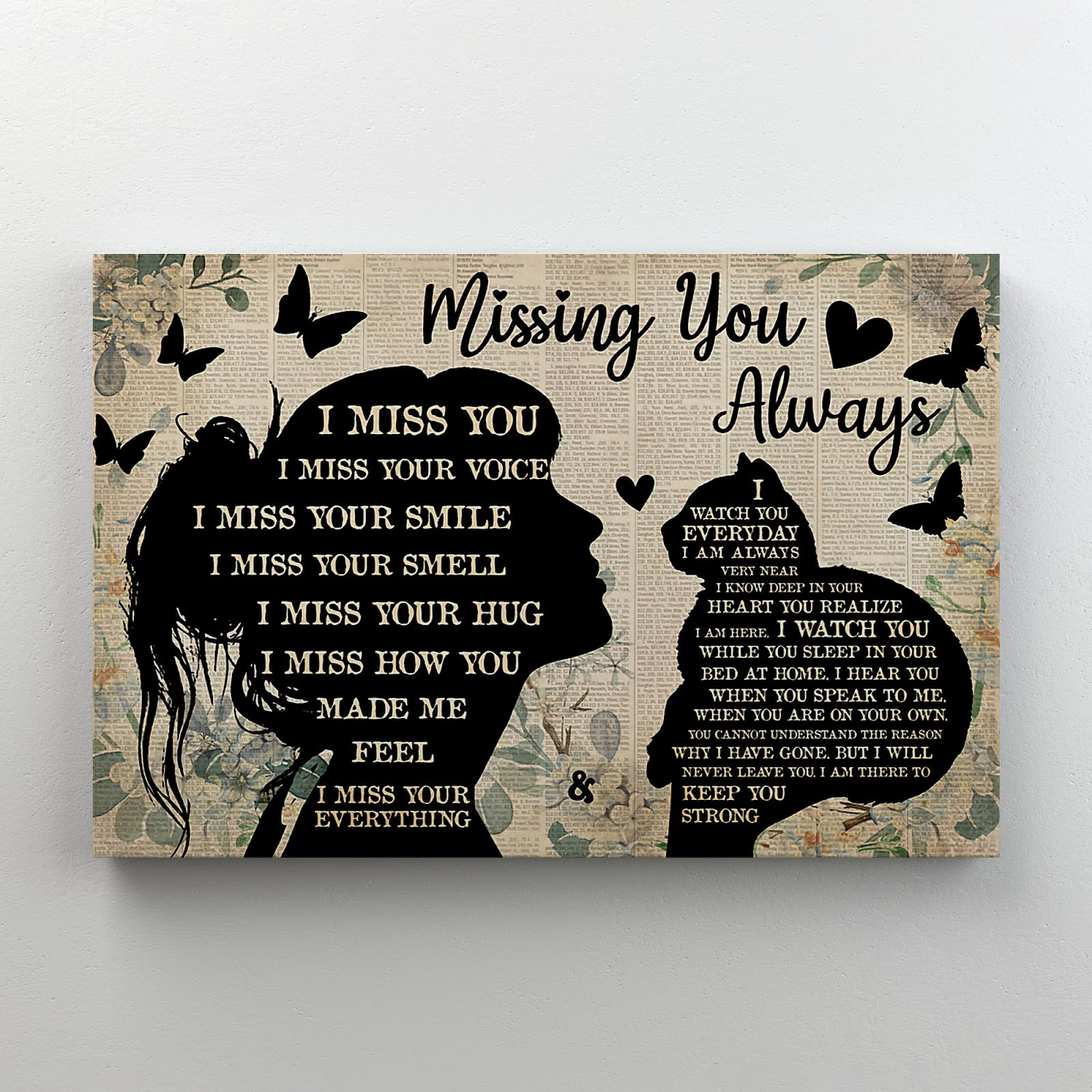 Trinx Girl Talking With Her Cat - I Miss You I Miss Your Everything - 1 ...