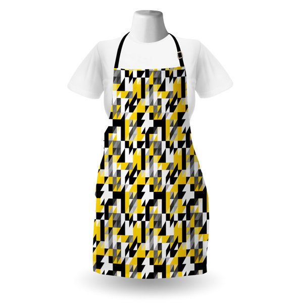 Bless international Houndstooth Bib Apron | Wayfair