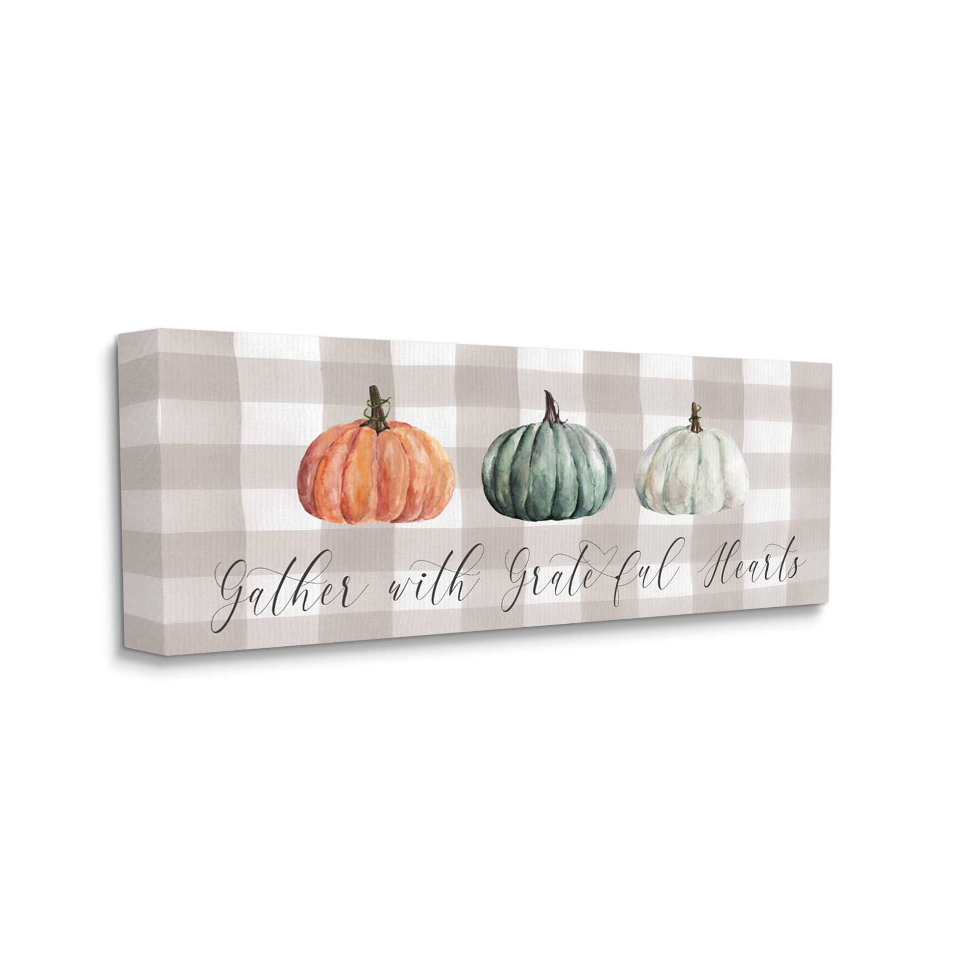 August Grove® Tartan Gather Fall Phrase by Carol Robinson - Wrapped ...