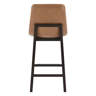 George Oliver Faux Leather Modern Counter & Bar Stool with Solid Wood ...