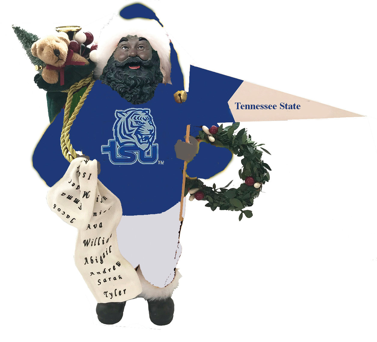 Alcott Hill 12" Tennessee State Proud Santa | Wayfair