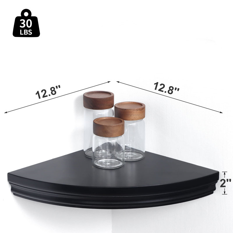 Red Barrel Studio® 2 Piece Triangle Corner Shelf | Wayfair