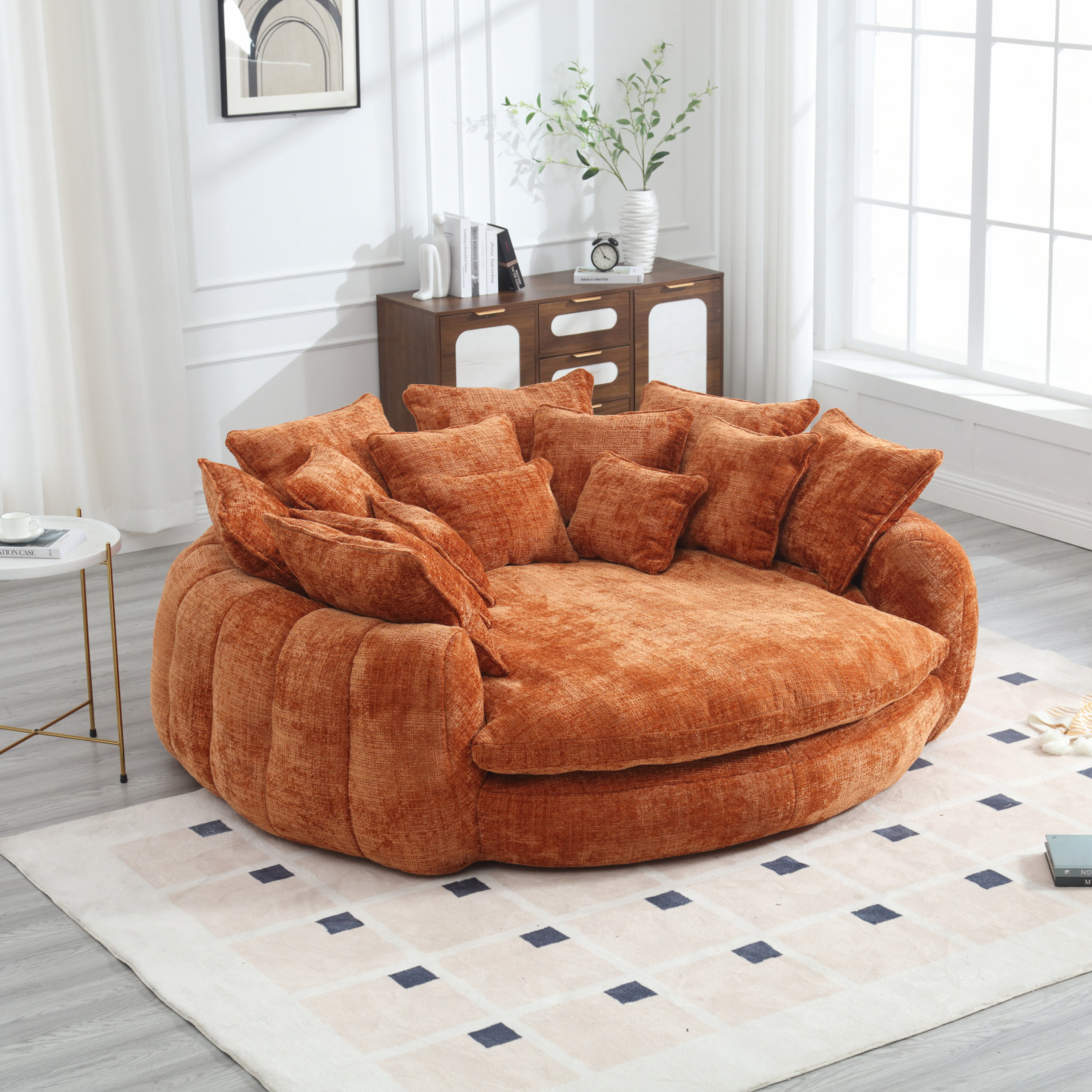 Everly Quinn Comfortable double loaf sofa bed, oversized sofa bed with ...