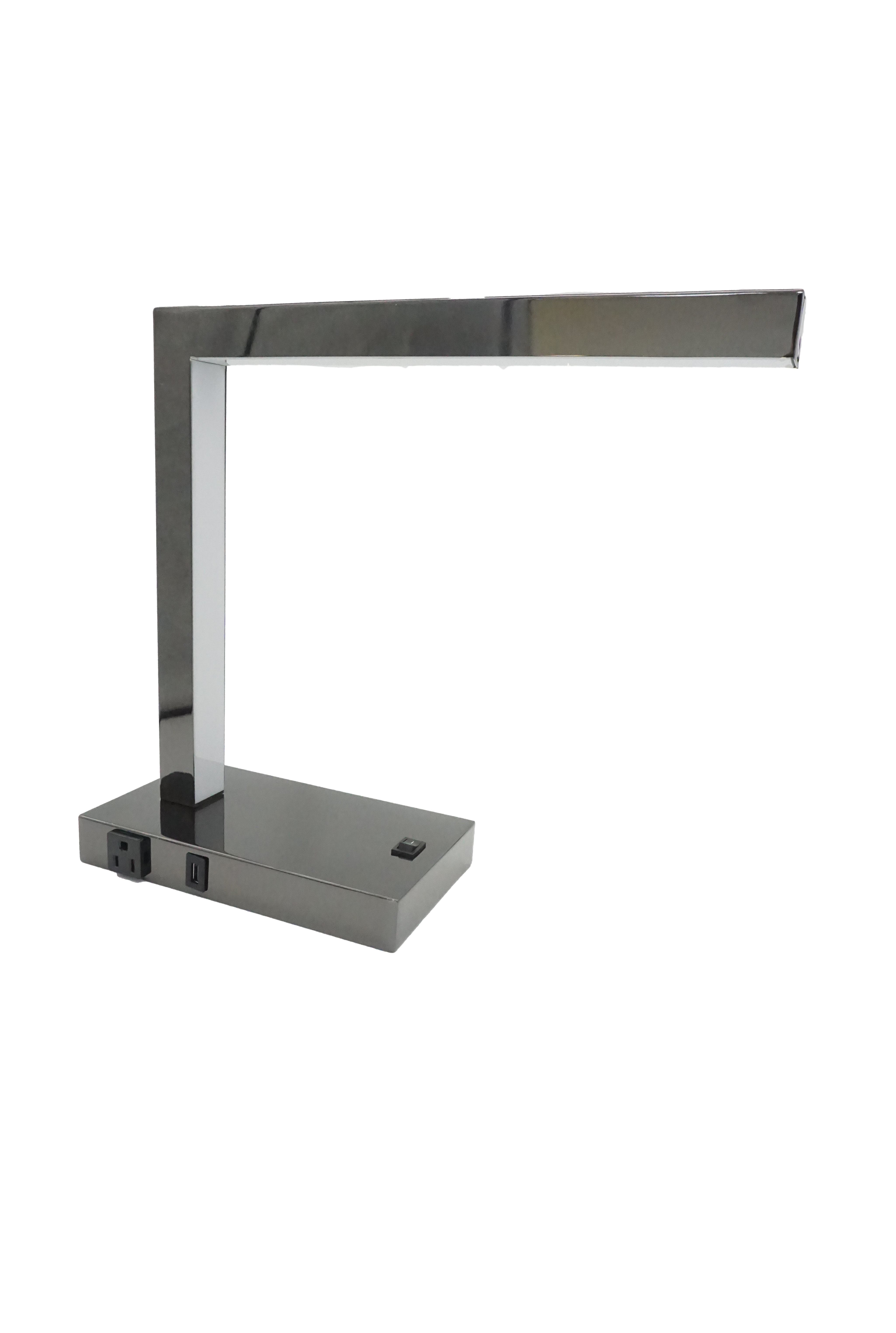 George Oliver Modern LED Desk Lamp with USB Port & Power Outlet - Sleek ...
