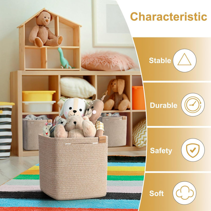 Latitude Run® Cotton Storage Bin | Wayfair