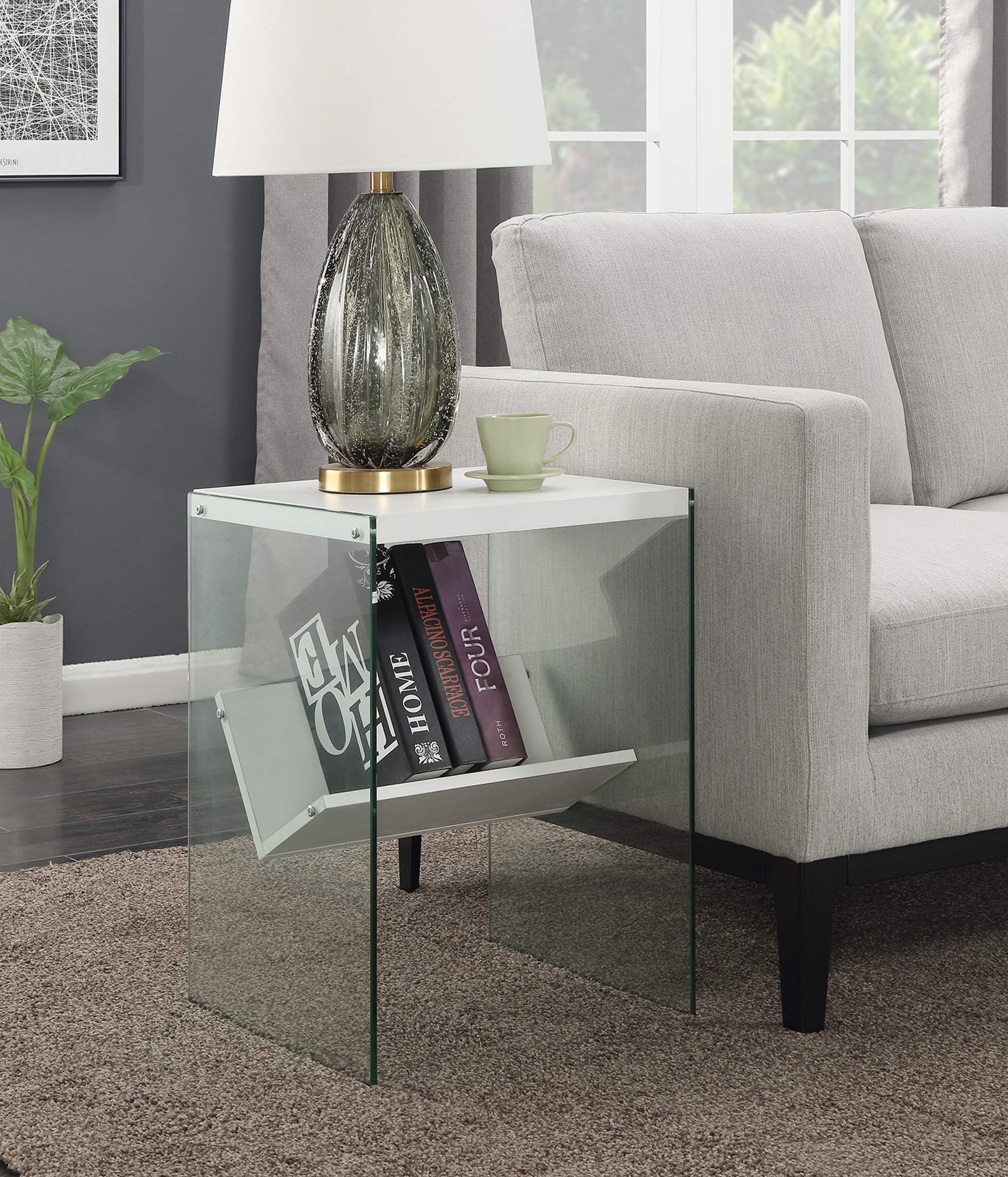 Wade Logan® Allegonda Sled End Table with Storage & Reviews | Wayfair