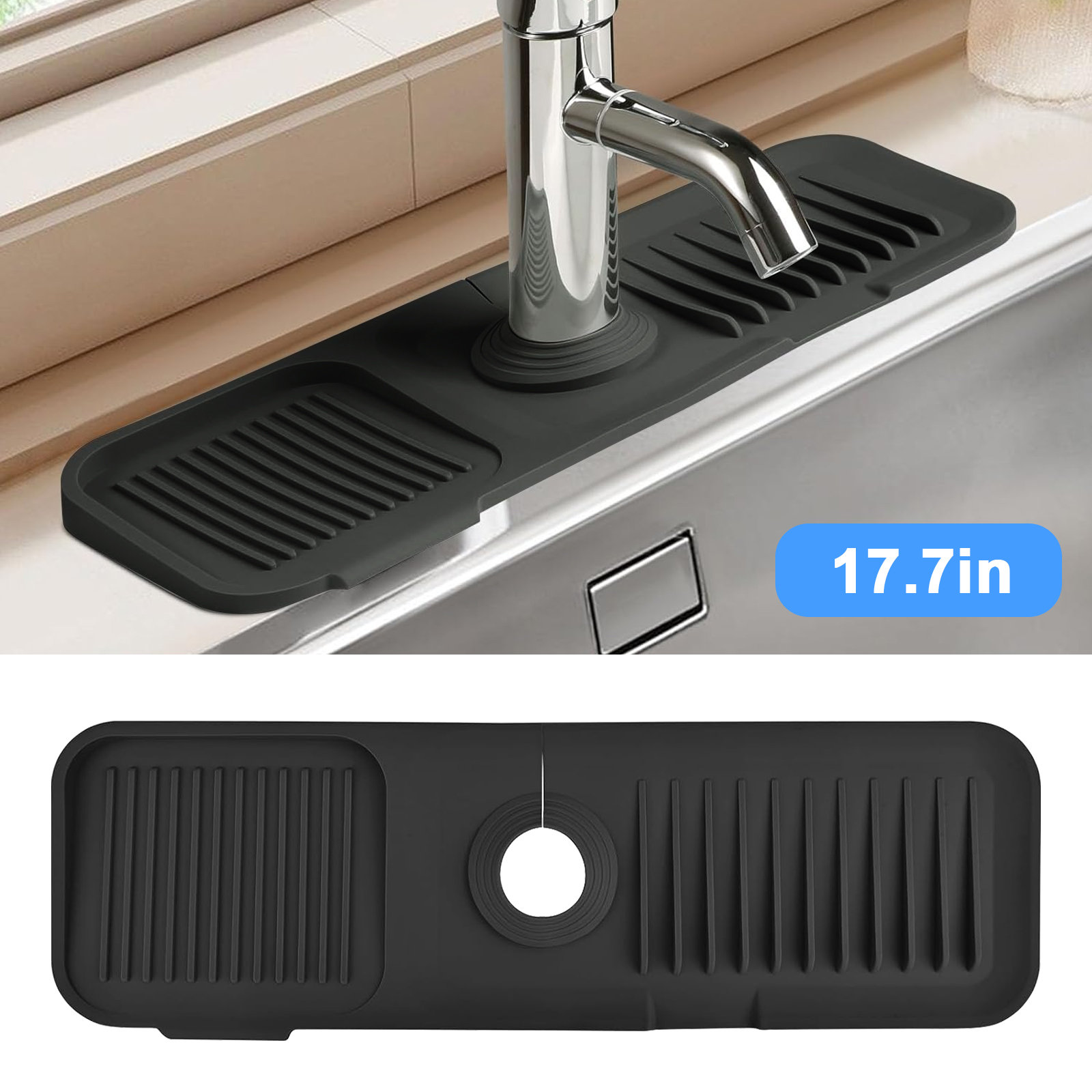 CELECTIGO Keep Your Countertops Dry with Silicone Faucet Mat & Reviews ...