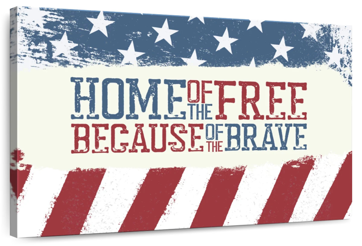 Ebern Designs Borges American Home Of The Free | Wayfair