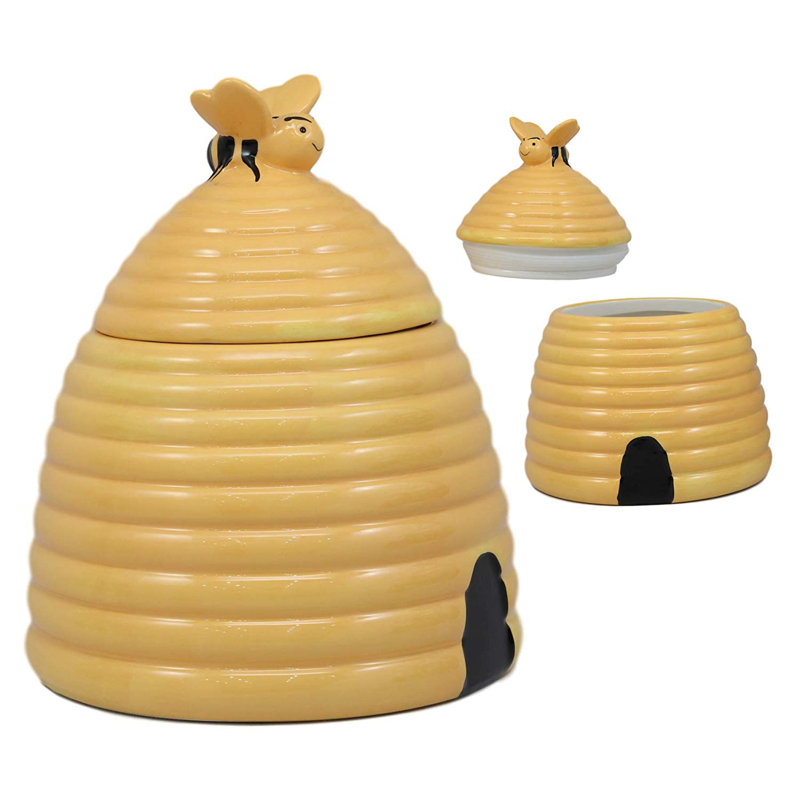 August Grove® Wildlife Busy Honey Bumblebee Bee Hive Beehive Cookie Jar ...