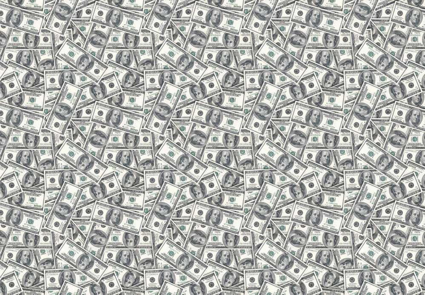 IDEA4WALL 100 Dollar Bills Collage Money Paintable Wall Mural - Wayfair ...
