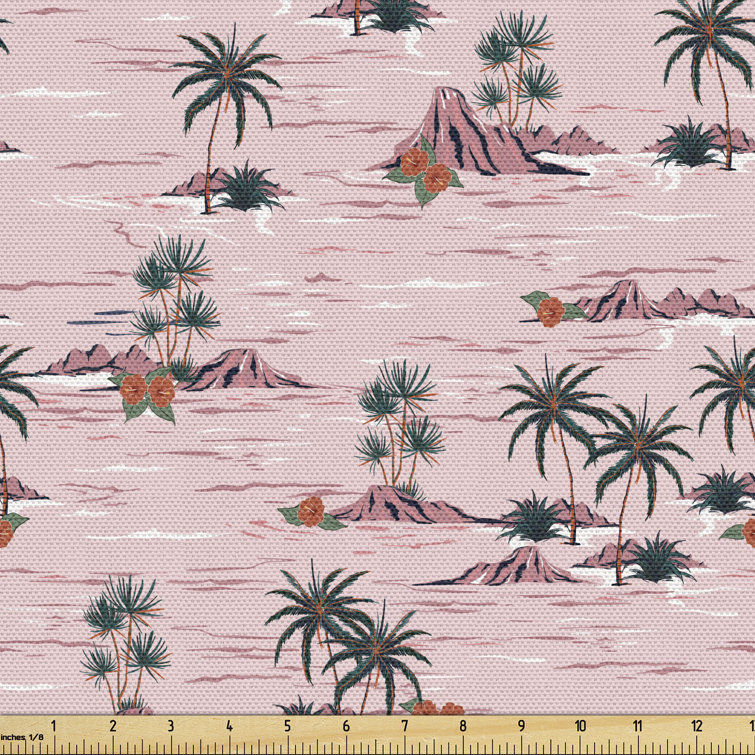 Bay Isle Home Pearlene Palms Rocky Beach Fabric | Wayfair.co.uk