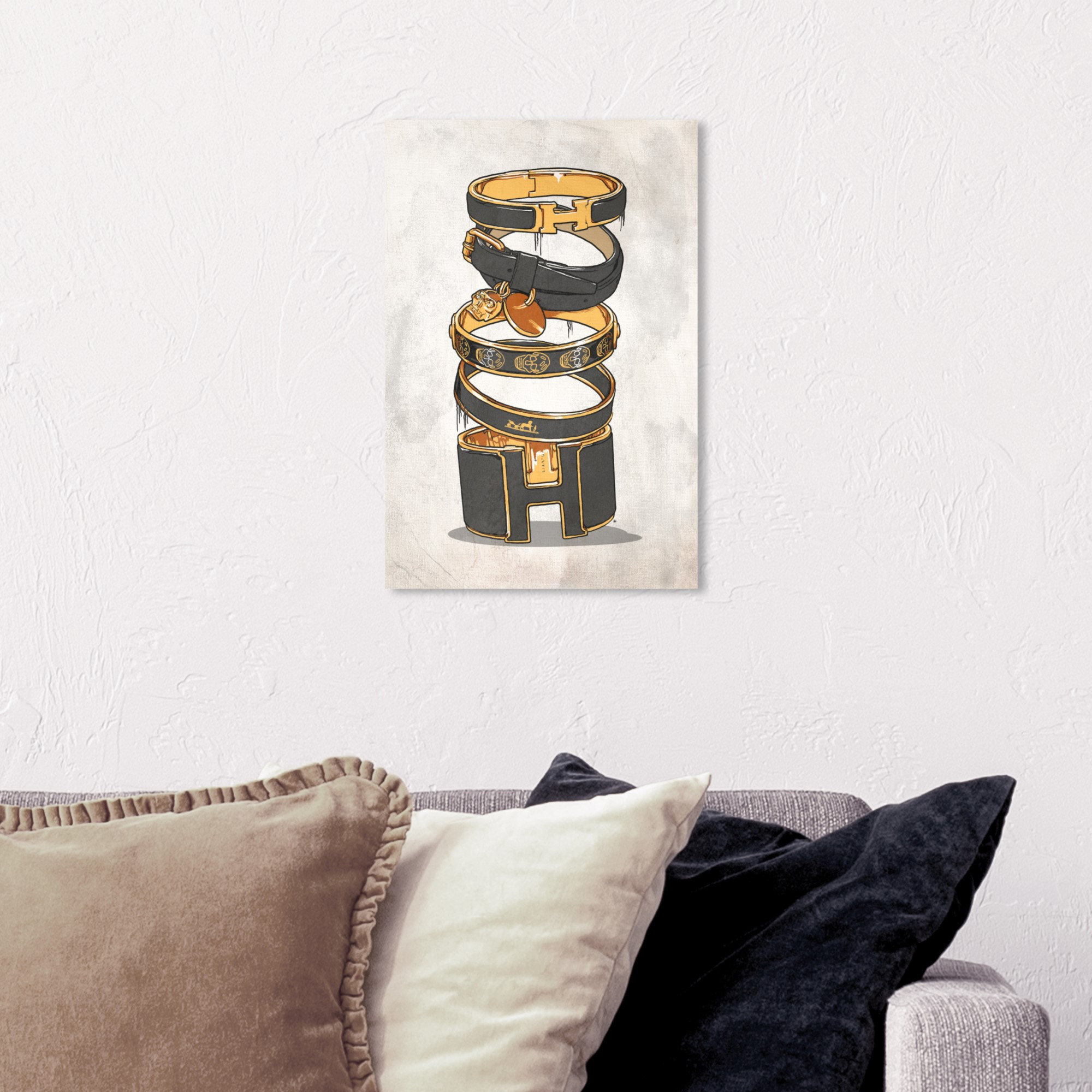 Oliver Gal Prints Dark Arm Candy - Graphic Art on Canvas | Wayfair
