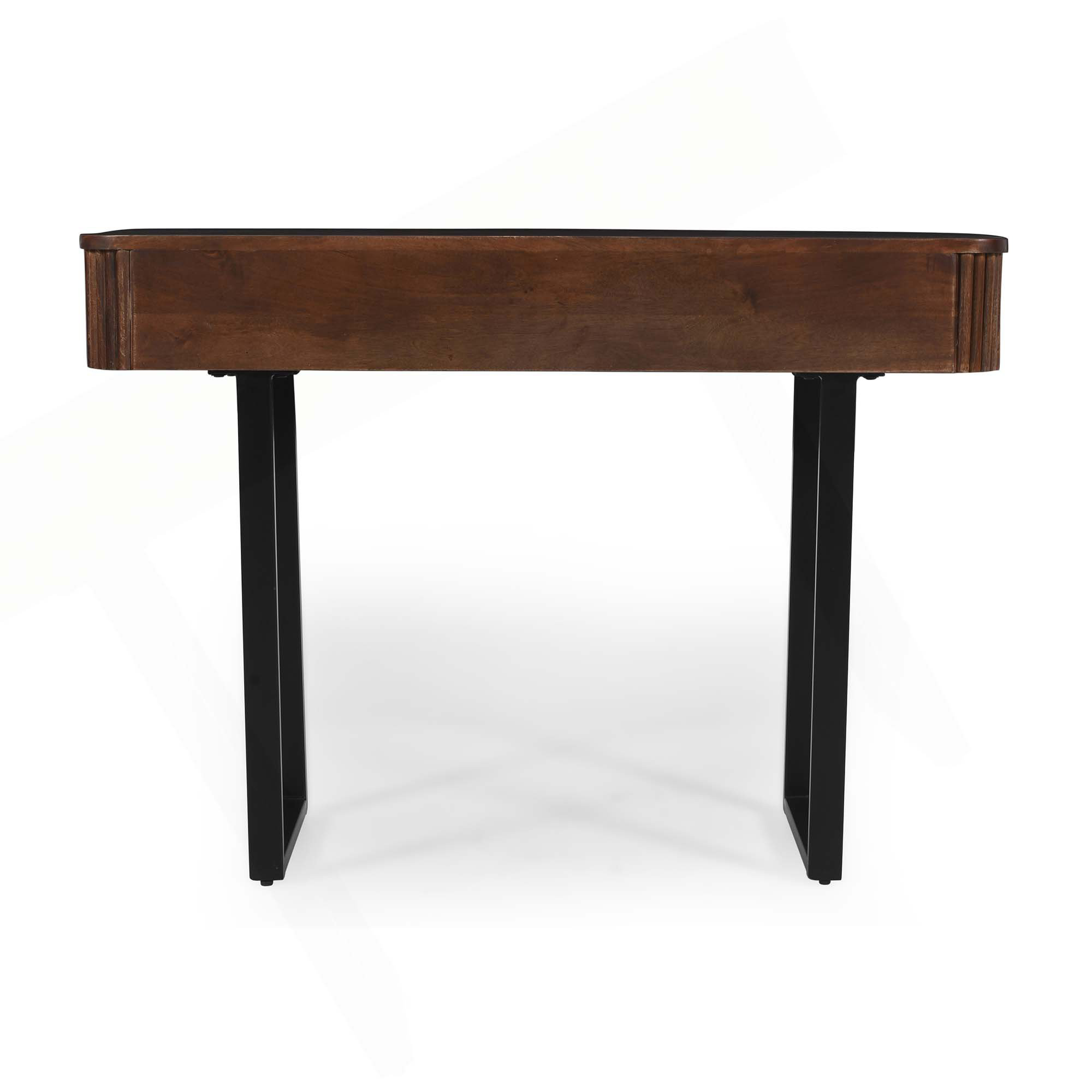 17 Stories Modern Solid Wood Entryway Console Table With Fluted Design ...
