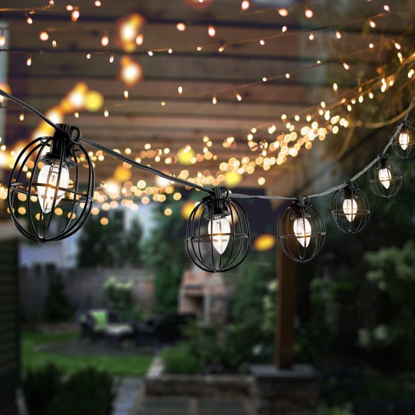 Joss & Main Baltimore 120' Outdoor 10 - Bulb Standard String Light (End ...