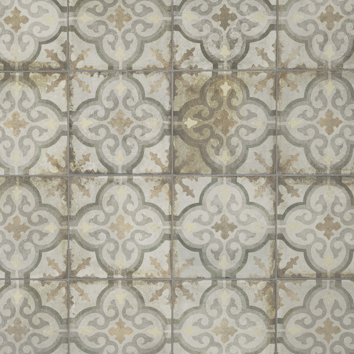 Merola Tile DAnticatto Decor Palazzo 9" x 9" Porcelain Wall & Floor ...