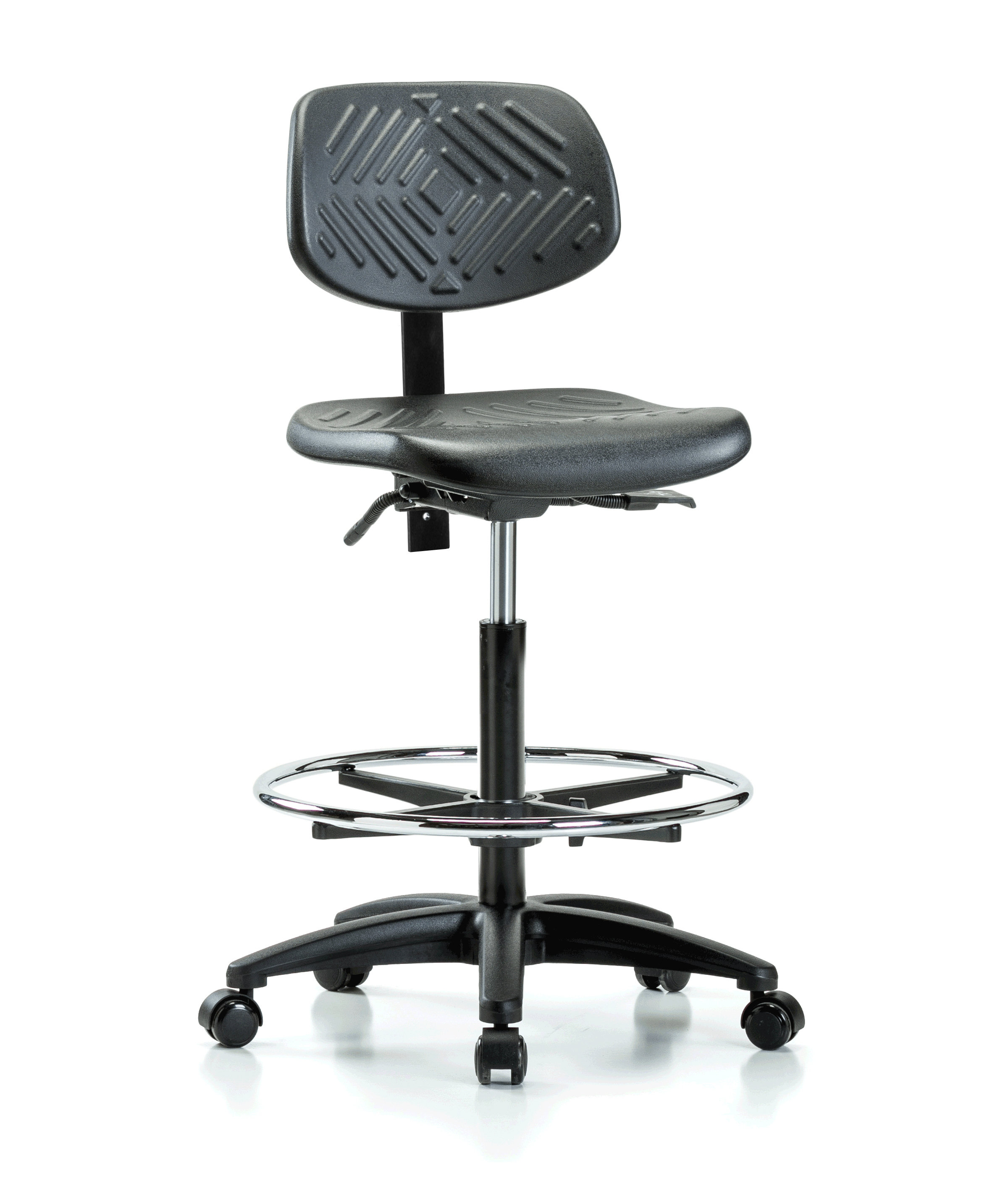Perch Chairs & Stools PERCH Ergonomic Industrial Chair with Foot Ring ...