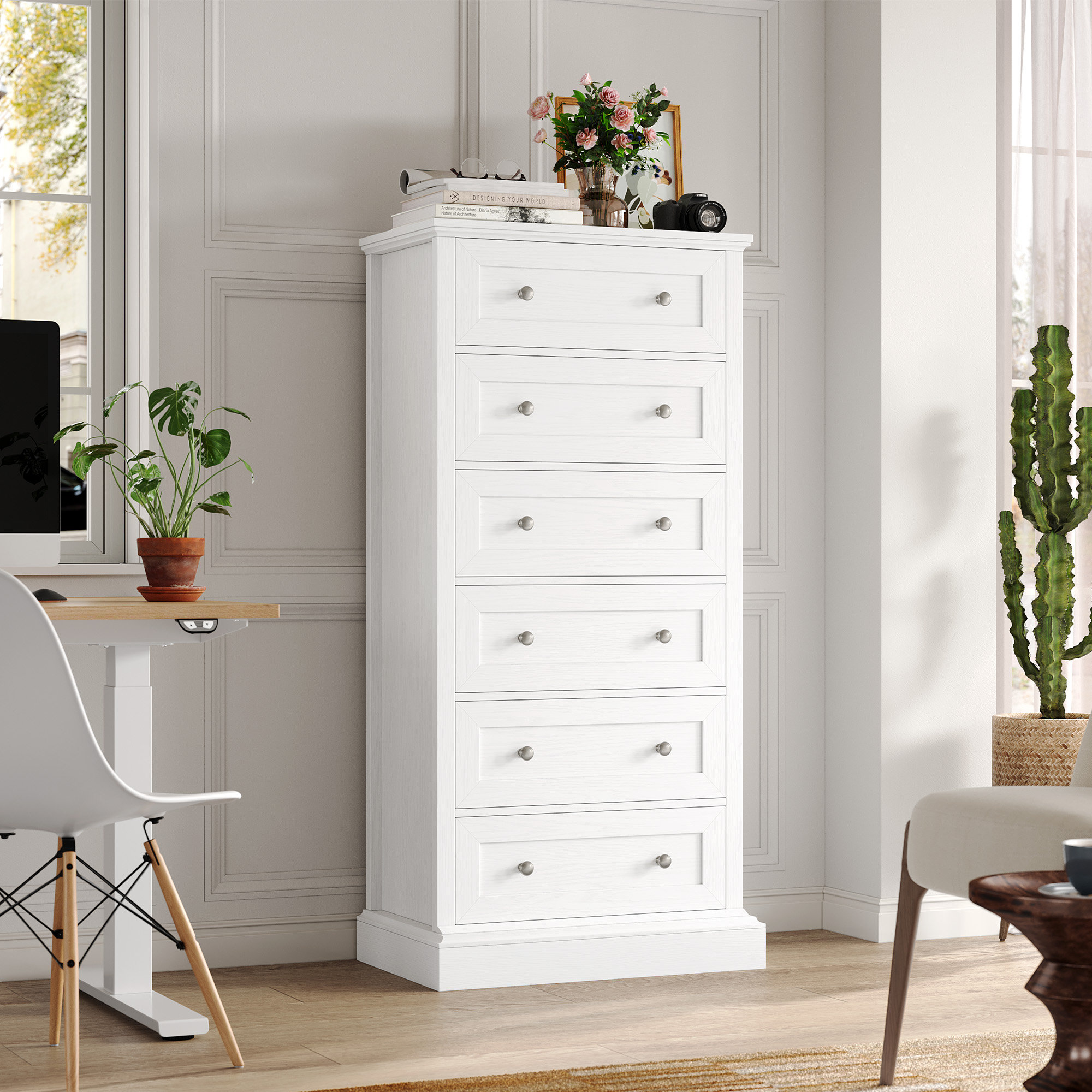 Lark Manor™ Christiano 55.9" H Freestanding 6 Drawer Dresser & Reviews ...