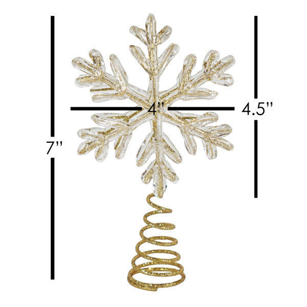 Kurt Adler Snowflake Tree Topper & Reviews | Wayfair