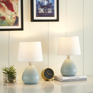 Blue Ceramic Table Lamps You'll Love | Wayfair