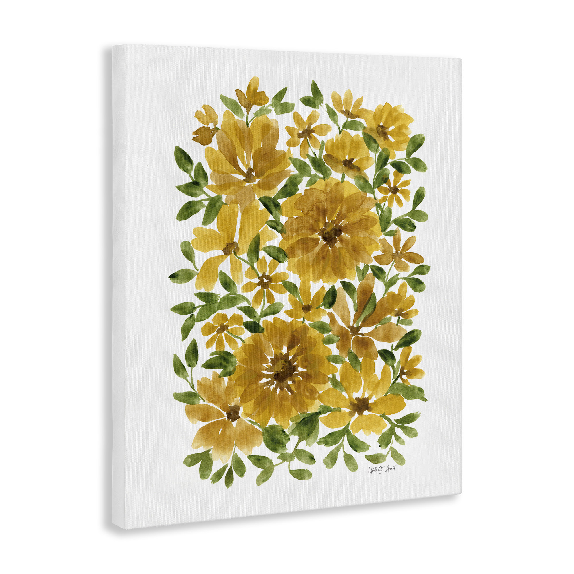 Trinx Scattered Sunflower Blooms Canvas Wall Art by Yvette St. Amant ...