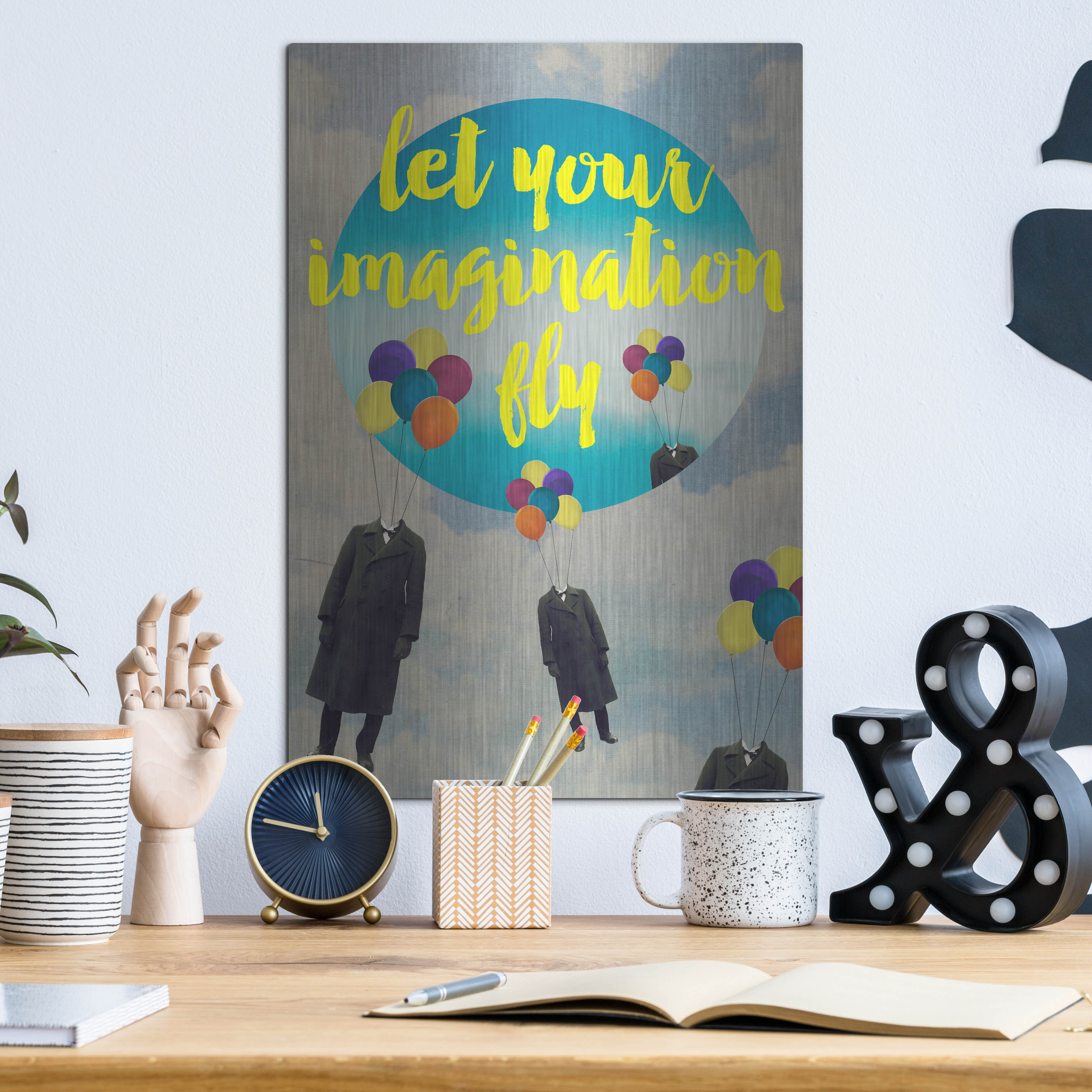Trinx Let Your Imagination' by Elo Marc, Metal Wall Art | Wayfair