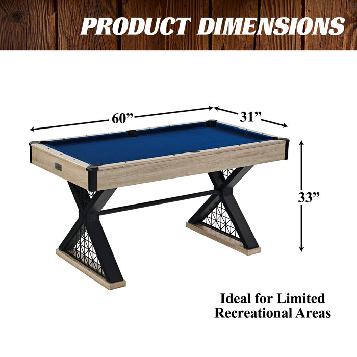 Barrington Billiards Company 5' Pool Table with Playing Accessories ...