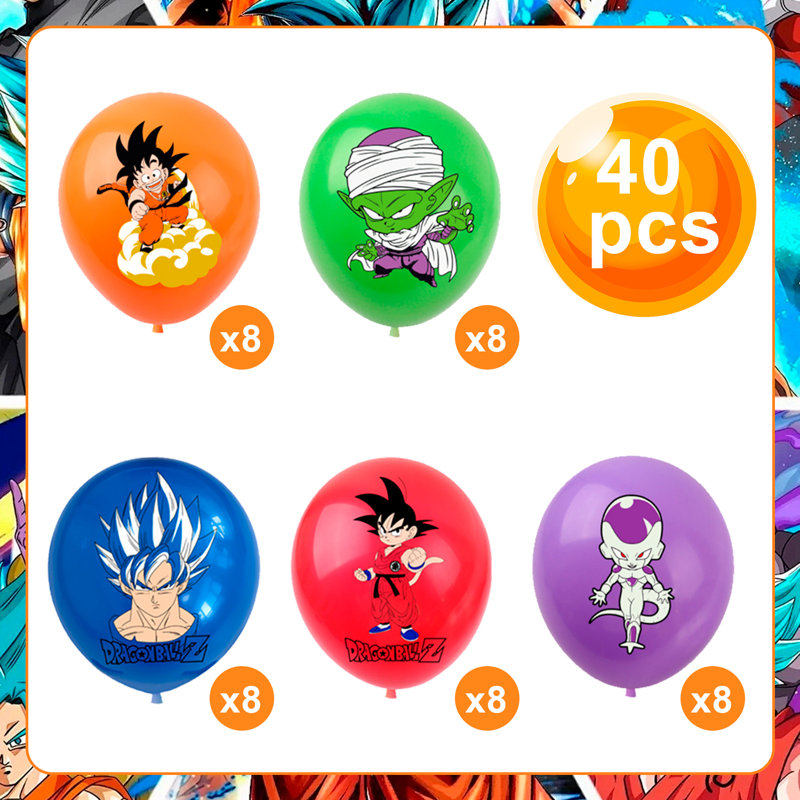 Dakota Fields 40 Pcs Dragon Ball Z Balloon Party Decorations | Wayfair