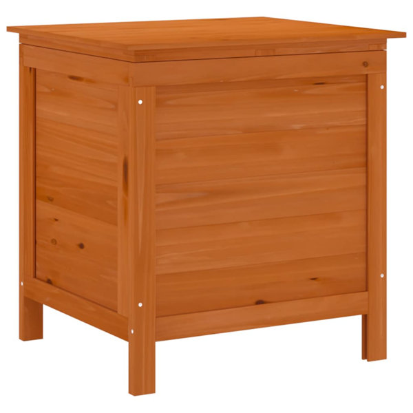 vidaXL Patio Storage Box with Lid for Outdoor Garden Furniture Solid ...