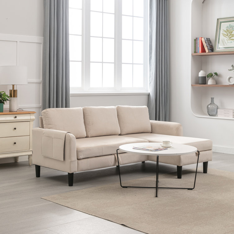 Latitude Run® Carveth Upholstered Sectional & Reviews | Wayfair