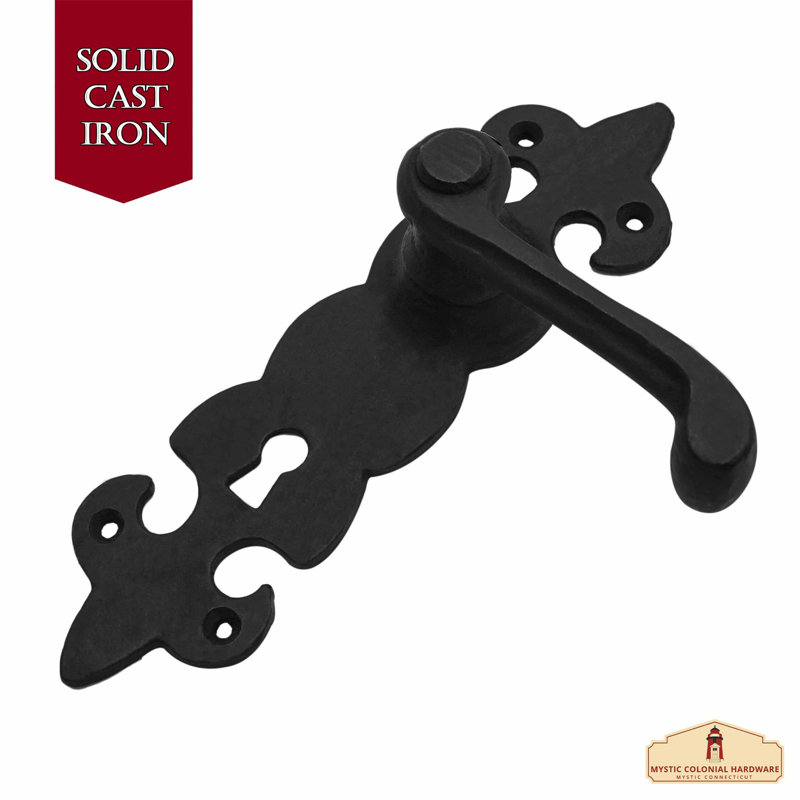 Mystic Colonial Hardware Black Hardware Large Iron Complete Entry Set ...