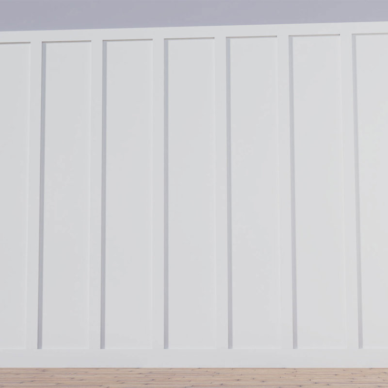 PCI Enterprises Classic Shaker H 96'' W x 0.63'' D PVC Wainscot ...