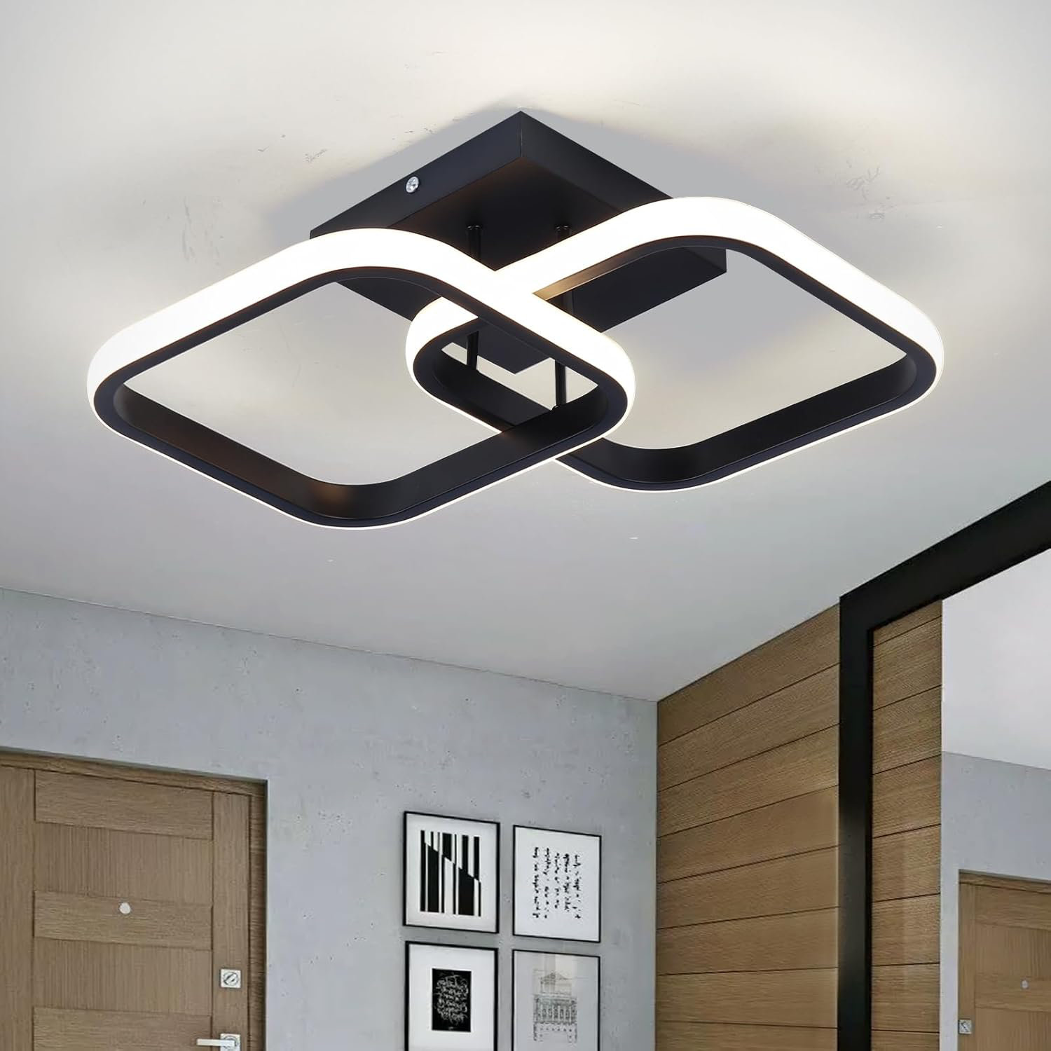 BONLOD Led Ceiling Light Fixture 4500K Modern Hallway Light Fixtures ...