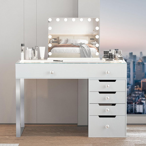 Brayden Studio® Davione Vanity | Wayfair