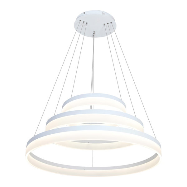 Metro Lane Chirag 3-Light Cluster Tiered LED Pendant | Wayfair.co.uk
