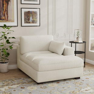 One Arm Chaise Lounge Chairs You'll Love | Wayfair