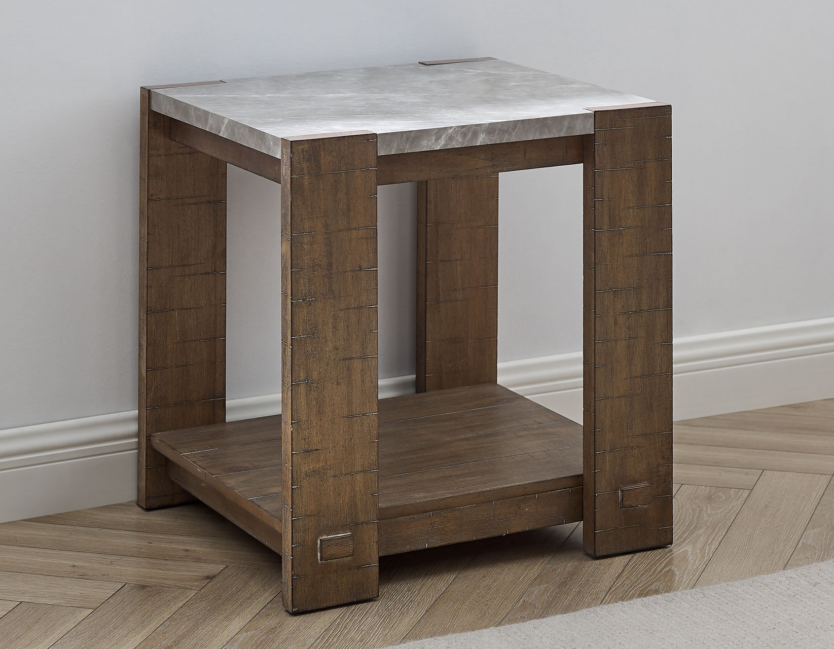 Gracie Oaks Libby Sintered Stone End Table | Wayfair