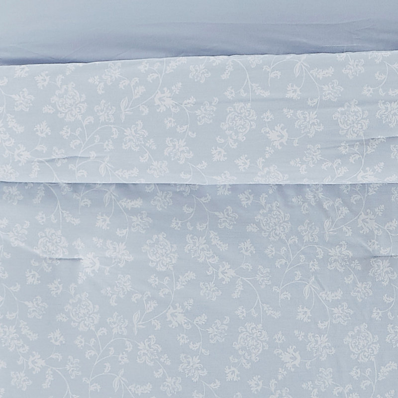 Birch Lane™ Shamont Blue/White Standard Cotton Comforter Set & Reviews ...