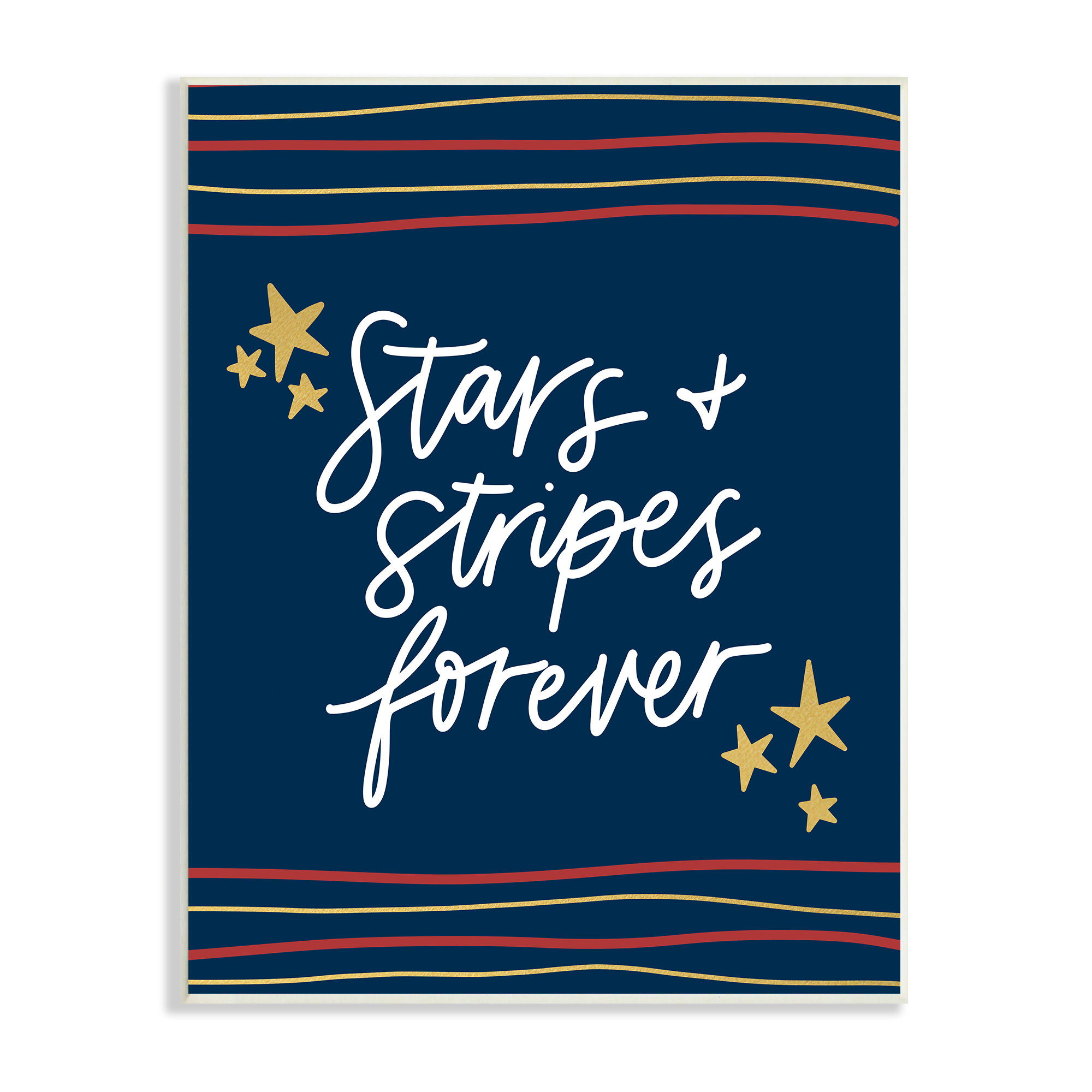 Stupell Industries Stars Stripes Forever Americana Independence Day ...