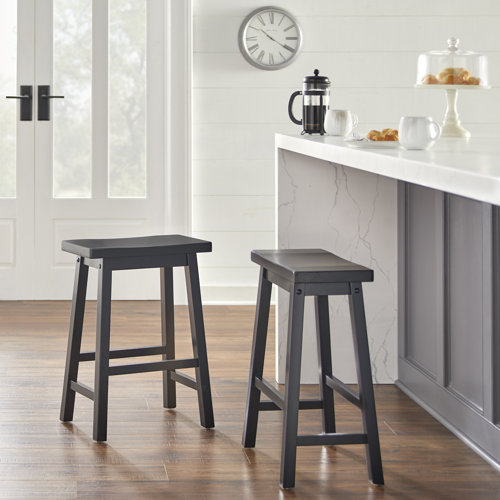 Beachcrest Home Kirkwood Solid Wood Stool & Reviews | Wayfair