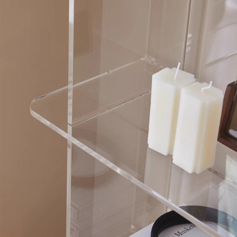 Liu's ink furniture Acrylic creative transparent open bookcase | Wayfair