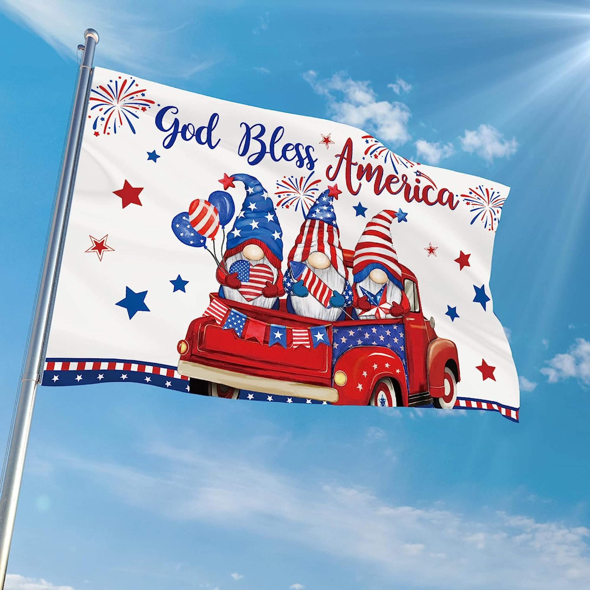 The Holiday Aisle® Goldshell Polyester 36 x 60 in. House Flag | Wayfair