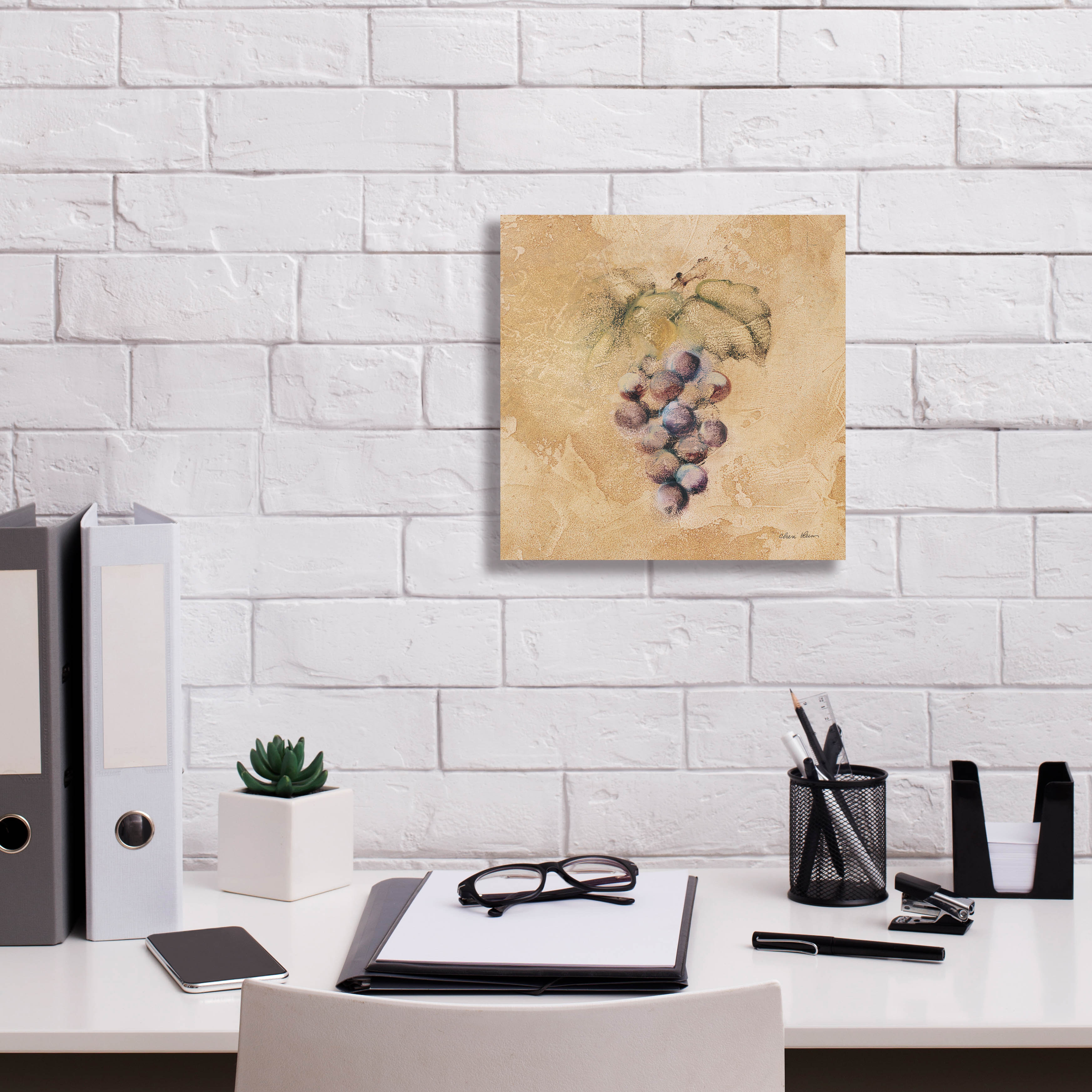 Winston Porter Epic Graffiti 'Grapes Square' by Cheri Blum Canvas Wall ...