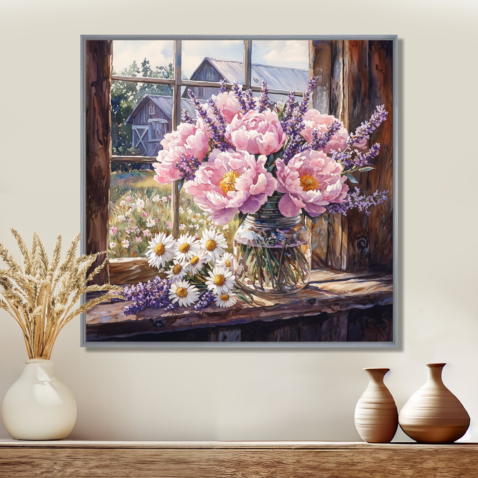 Winston Porter Blush Peony And Lavender Mix III - Assorted Bouquets ...