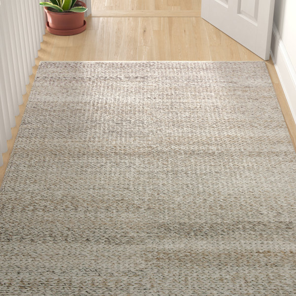 Corrigan Studio® Stanford Hand-Knotted Wool Beige Area Rug | Wayfair